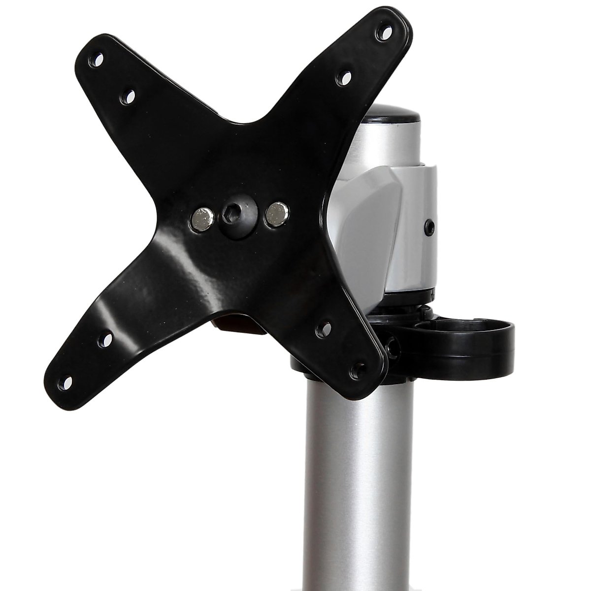 StarTech.com Monitor Desk Mount - Adjustable - Supports Monitors Up to 30" (30.9lb/14kg) - Premium Single Screen VESA Monitor Mount - Desk & Grommet Clamp -Silver (ARMPIVOT)