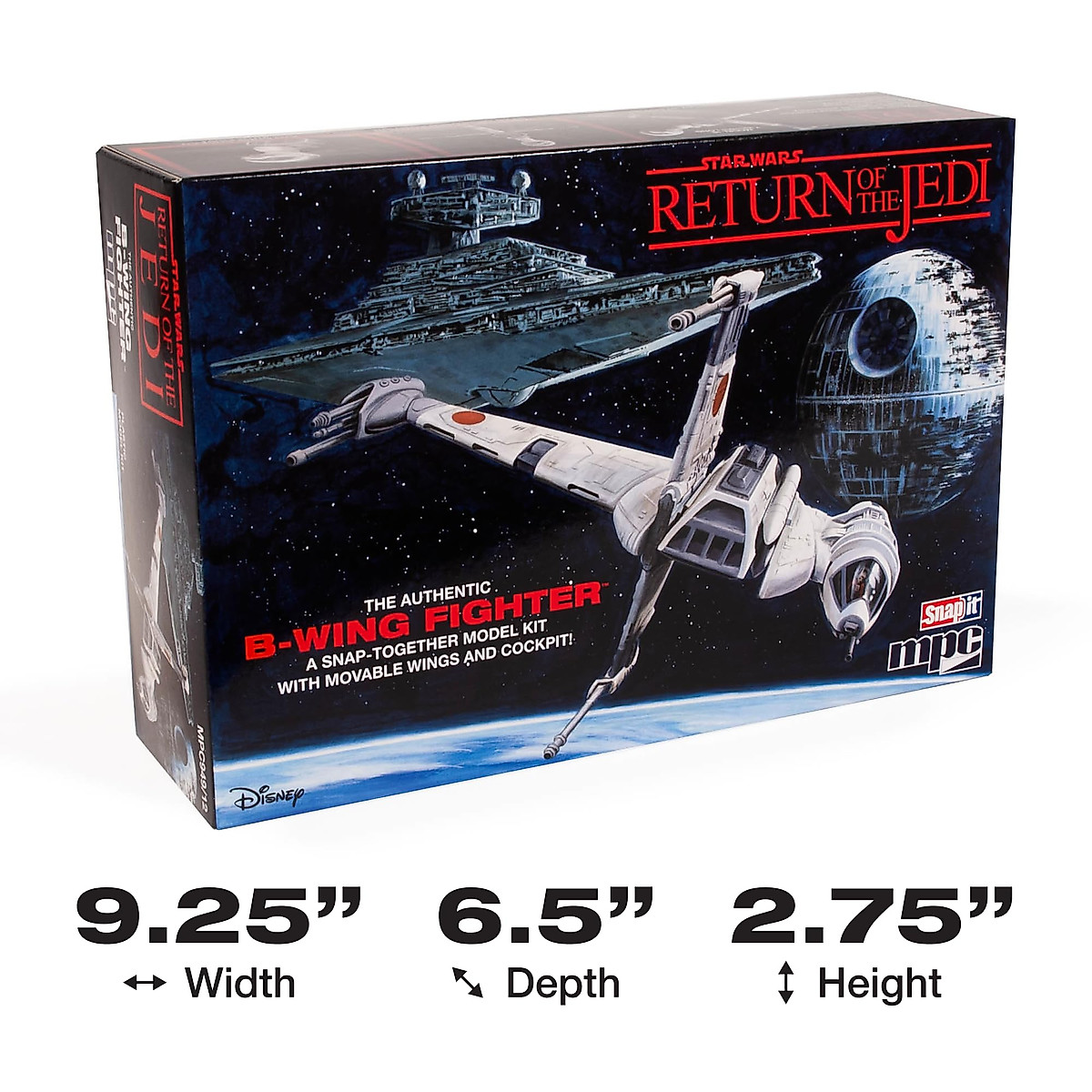 MPC Star Wars: Return of The Jedi B-Wing Fighter (Snap) 1:144 Scale Model Kit