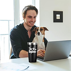 MASGALACC Dog Dad Gifts for Men - Dog Lover Mug - Dog Father Coffee Cup - Dog Fathers Day Gift - 20 Oz Stainless Steel Tumbler