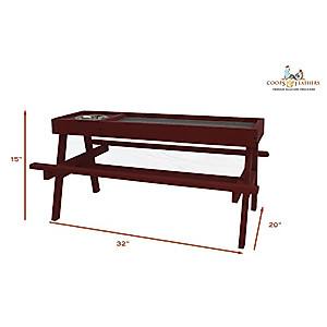 Coops & Feathers Chick-Nic Table (Barn Red)
