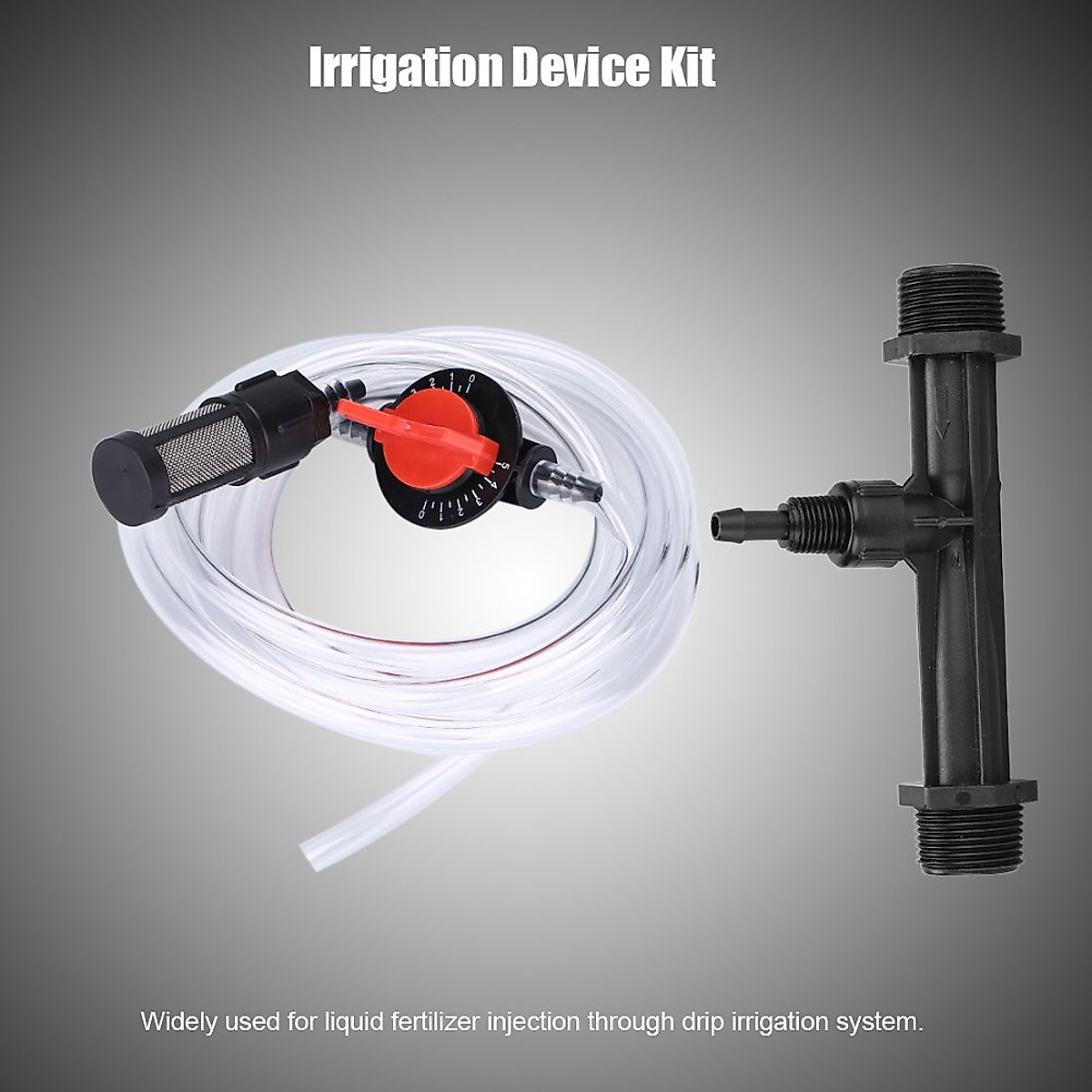 Lazmin Garden Irrigation Device Kit G3/4 Fertilizer Injector + Switch + Filter + Water Tube for Liquid Fertilizer Injection Through drip Irrigation System