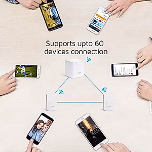 Tenda Nova AC Tri Band Mesh WiFi 5 System, White, 3/Pack (NOVA MW12 3PK)