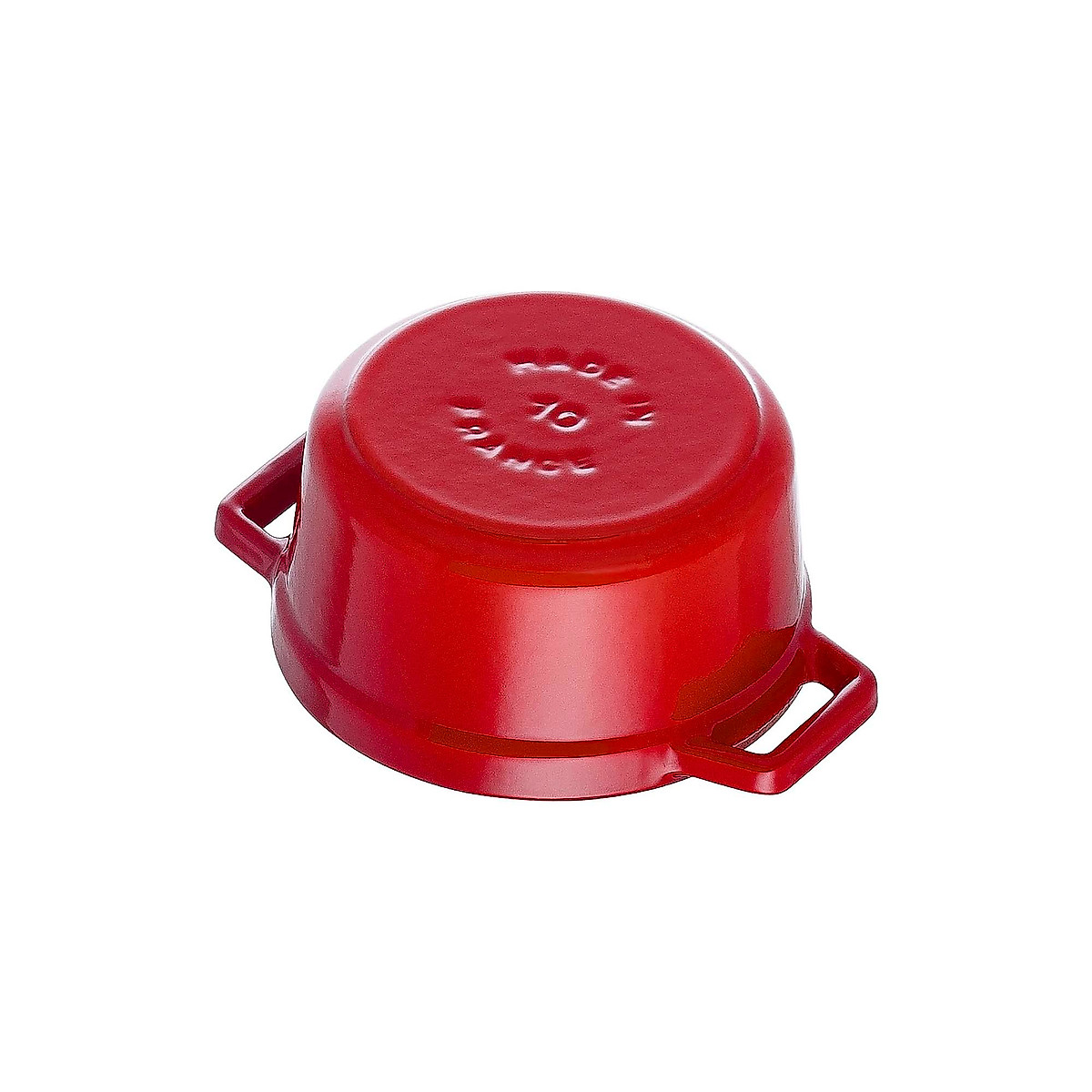 Staub Cast Iron 0.25-qt Mini Round Cocotte - Cherry, Made in France