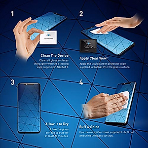CLEARVIEW Liquid Glass Screen Protector | Covers up to 6 Devices | for All Smartphones Tablets and Watches