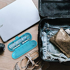 Travel Case for Electric Toothbrush Carrying Case Toothbrush Holder (Blue)