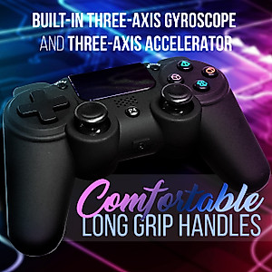 Pyle Gaming Controller with Built-in Speaker, USB Connectivity, and LED Lights for Windows