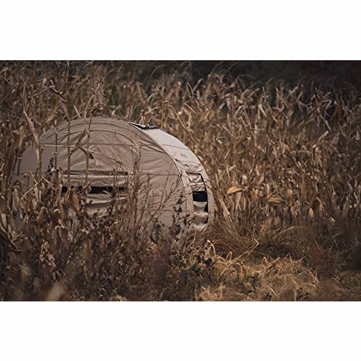 BOG HayMaker Ground Blind with StealthTrac Window System, Pop-Up Hay Bale Imitation, Brush Loops, 600D Water Resistant Fabric, Steel Frame, and Waterfowl Trap Door for Hunting, Shooting, and Outdoors