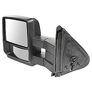 Trail Ridge Tow Mirror Power Heated Puddle Textured Black Pair for Expedition