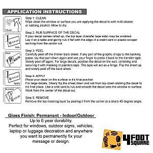 Patriotic American Flag Eagle Decal - Sticker Bomb Vinyl Decal for Car Truck, Computer, Anywhere! Premium 6 Year Outdoor Vinyl (Black, 1)