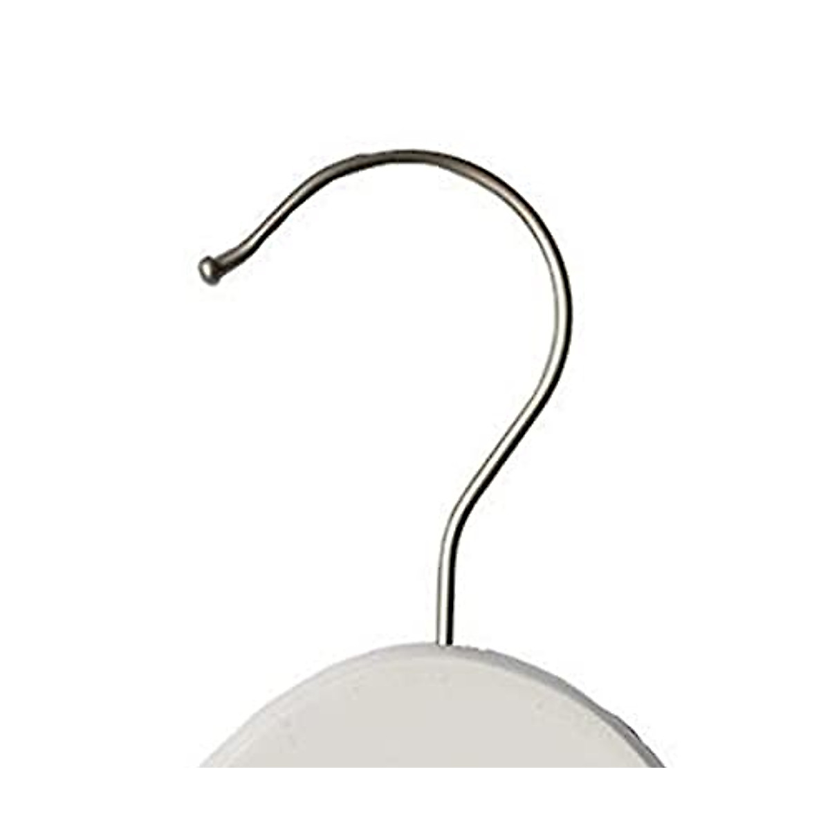 NAHANCO 10" Wooden Baby/Infant Hangers, Low Gloss White- 25/CTN.