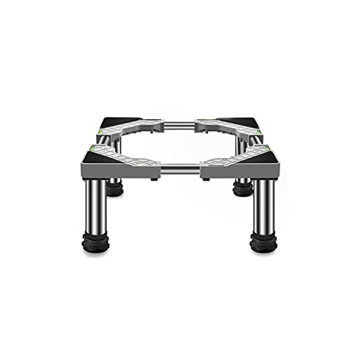 Fridge Stand with 4 Strong Feet Dryer Stand- Refrigerator Stand Height 3.9/5.9/7.8in Adjustable 1.1in Length/width 17.7-25.5in Washer Pedestal Dishwasher Base Stand (5.9inch,gray)