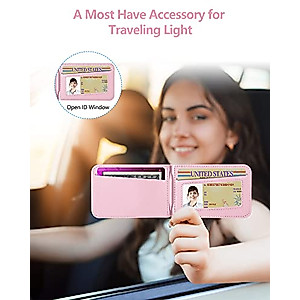 2-in-1 Magnetic Wallet, Up-grade with iPhone Wallet and Adjustable Stand, Open ID Window, Magnetic Wallet for iPhone 14 Pro Max/14 Pro/14/14 Plus/13/12 Series, 9 Cards Holder, Vegan Leather, Pink