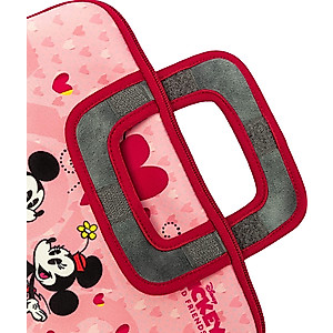 Pebble Gear Disney Mickey Kids Laptop Carry Bag - Universal - Fits 7 Inch Tablets - for Travel and Holidays - Storage for Toys, Headphones, Tablets - Storage Pocket (Mickey Always and Forever)