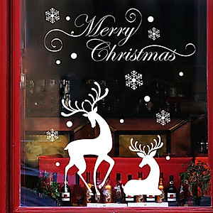 IEason Christmas Wall Stickers, Christmas Mural Removable Wall Sticker Decal Marry Christmas Decor Stickers (A)