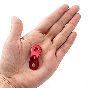 16Pcs Blue Aluminum Alloy Tent Cord Tensioner Guyline Adjuster for Outdoor Camping Hiking Travel Tent Accessories