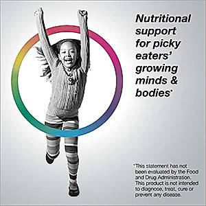 Rainbow Light Multivitamins for Kids, Vitamin B, Zinc & Iron, Prebiotics, Nutri Stars Provides Brain & Nervous System Support, Pineapple Orange, 120 Chewable Tablets