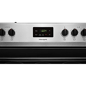Frigidaire FCRE3052AS 30" Freestanding Electric Range with 5.3 cu. ft. Capacity Quick Boil Store-More Storage Drawer and SpaceWise Expandable Elements in Stainless Steel