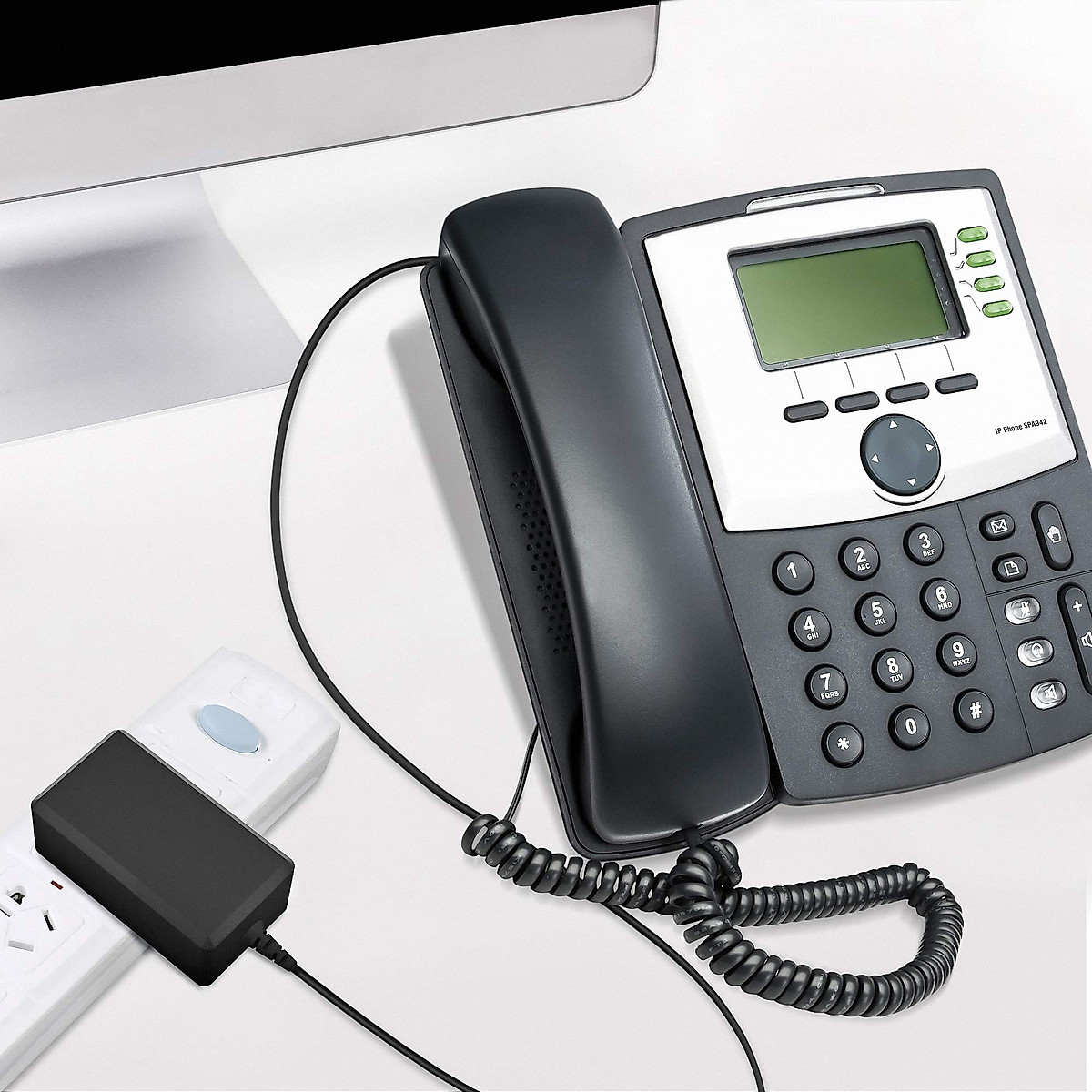 PwrON 5V Power Supply Adapter for Cisco IP Phones SPA500, 501G, 508G, CP500, SPA900, SPA504G, SPA303, SPA922, SPA942 and SPA962, Cisco SPA Series Phones Charger Power Cord