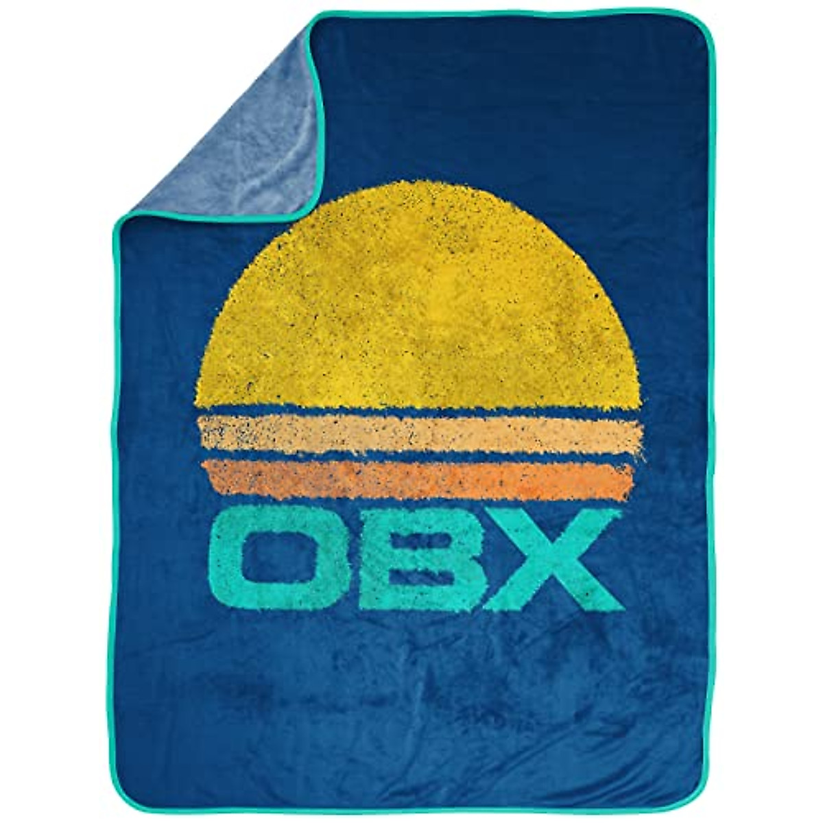 Outer Banks OBX Sunset Throw Blanket - Measures 46 x 60 inches - Fade Resistant Super Soft Fleece Bedding (Official Netflix Product)