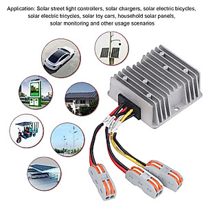 20A 300W MPPT Solar Charge Controller, Waterproof MPPT Charge Controller Buck Synchronous Rectifier Photovoltaic Battery Charger 24 Hours Load Output (14.6V Normally Open)