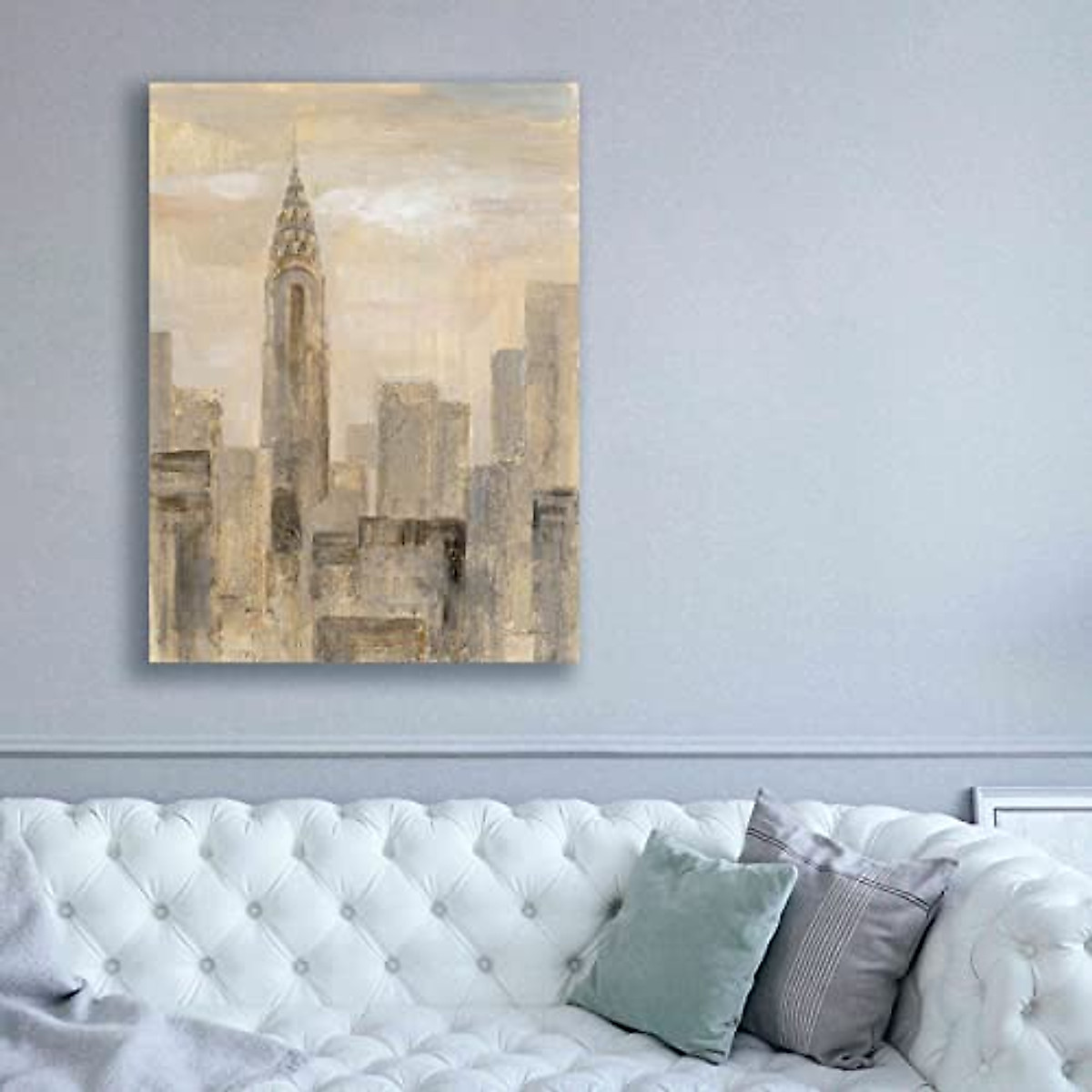 Epic Graffiti 'City Blocks I' by Silvia Vassileva, Canvas Wall Art, 40"x54"