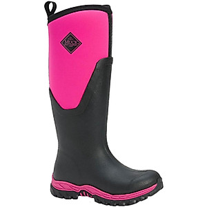 Muck Boot womens Arctic Sport Ii Tall Snow Boot, Black/Pink, 10 US