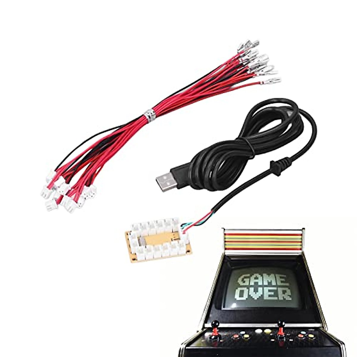Fight Sticks, Accessories Simple Installation Zero Delay Joystick Kit Retro for Game Halls