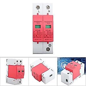 Surge Protective Device Telephone Thunder Tele Protector Voltage Surge Arrester Device, House Surge Protective Device, (2P40KA)