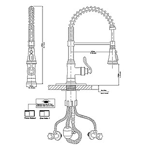 Evolvegoods Touch Kitchen Faucet with Pull Down Sprayer 3 Modes Oil Rubbed Bronze Spring Commercial Single Handle One Hole High Arc Goose Neck Touch Activated Faucet for Kitchen Sink Solid Brass