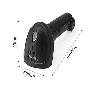 Snnozy Wireless 1D Barcode Scanner 2.4G + USB Wired Connection CCD Scanning Head for Paper and Screen Codes Compatible with Windows Android Linux Mac System for Supermarket Retail Library Logistics