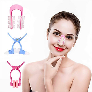 3pcs Nose Shaper for Women, Nose Lifter Clips for Wide Noses, Nose Shaper Massager Clip + Straightening Beauty Clip + Nose Up Clip Correction Set New