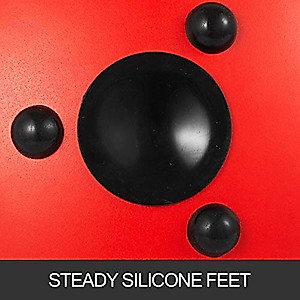 Happybuy Steel Tongue Drum 8 Notes 10 inches Mini Tongue Drum Red Handpan Drum Notes Percussion Instrument Steel Drums Instruments with Bag, Music Book, Mallets,Mallet Bracket