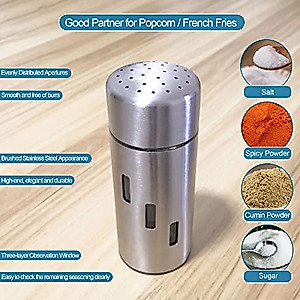 French Fry Scoop, Popcorn Scoop and Dredge Bundle, Miao'er Popcorn Scooper for Popcorn Machine, Stainless Steel, Easy to Use