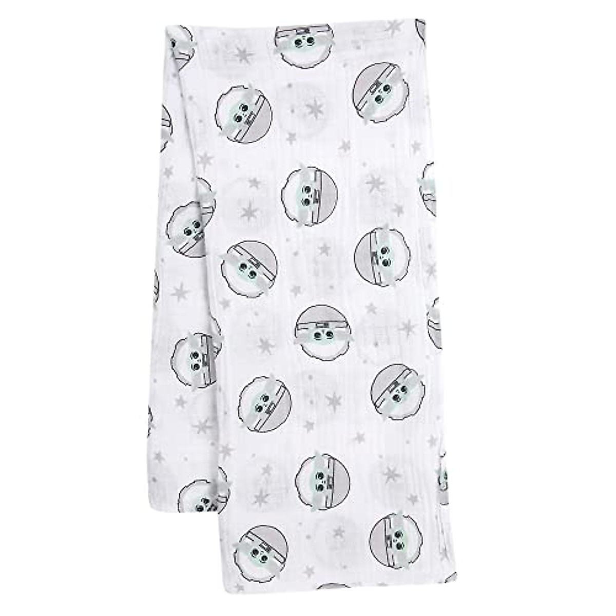 Lambs & Ivy Star Wars Baby Yoda/The Child Swaddle Blanket & Lovey Gift Set