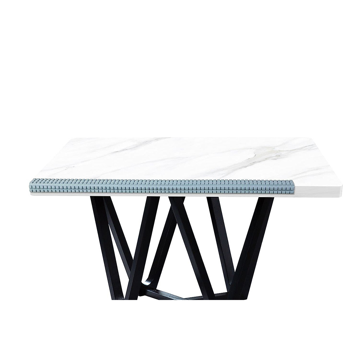 MeiGaoXin Baby Proofing Rubber Foam Corner & Edge Protectors Guards Fireplace Furniture Safety Bumper for Child Proof, 3.3ft（40inch） x 2pcs,Blue