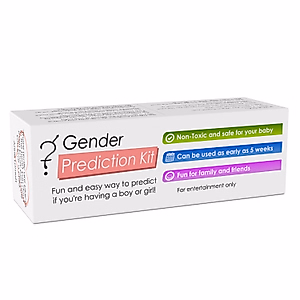 Baby Gender Prediction Test Kit - Early Pregnancy Prenatal Sex Test - Predict if Your Baby is a boy or Girl in Less Than a Minute from The Comfort of Your Home. Super Fun Gift for Reveal Party.