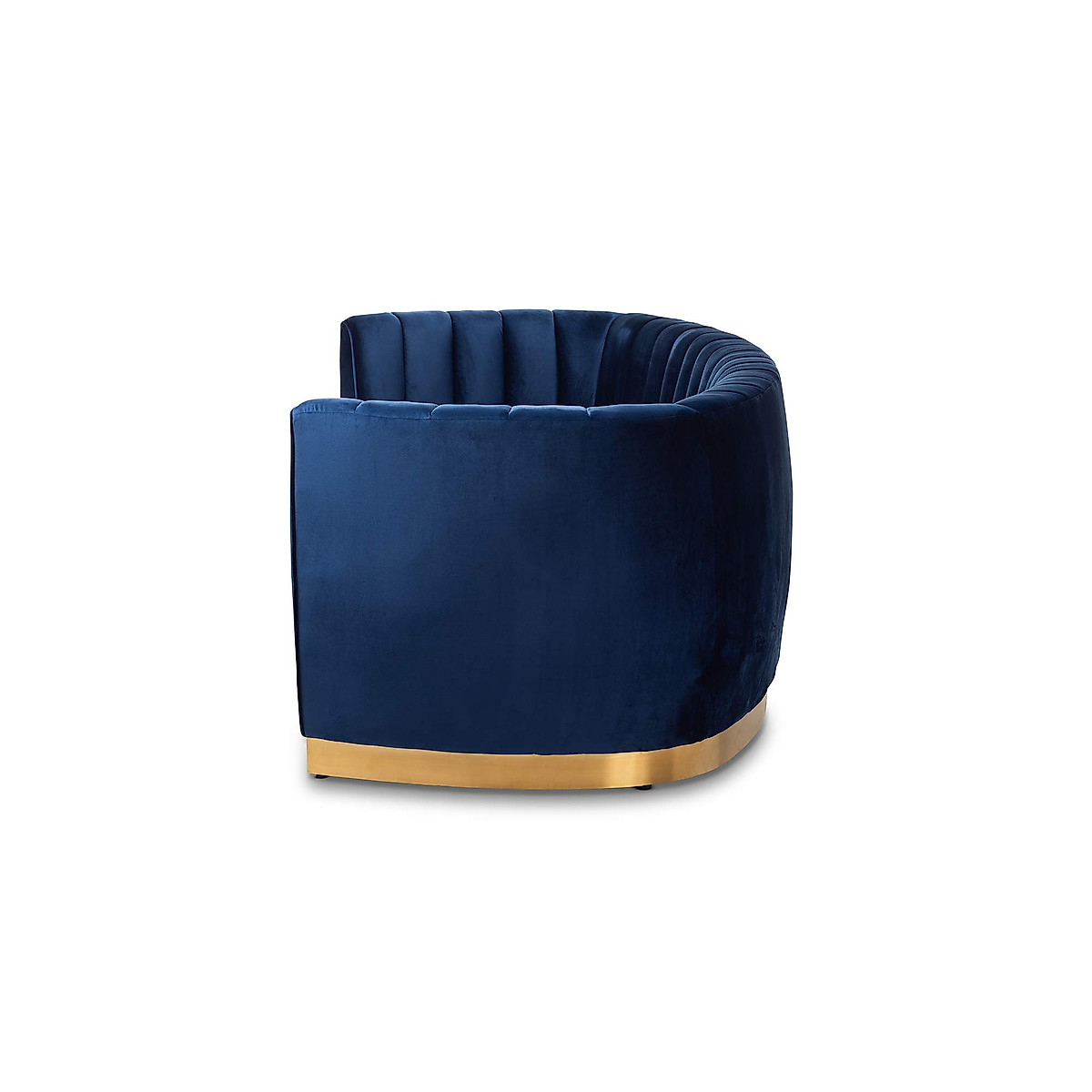 Baxton Studio Sofas, Royal Blue/Gold