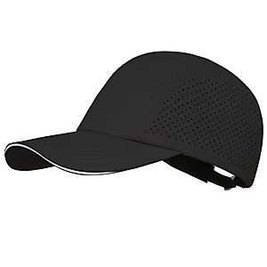 Oversize XXL Women Men Quick Drying Baseball Cap Sun Hats Mesh Lightweight UV Protection Sports Cap for Big Head Black
