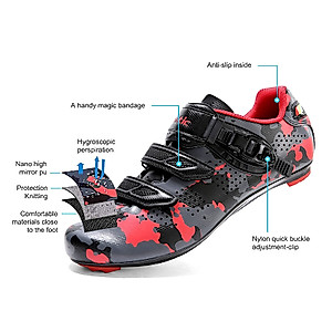 Santic Cycling Shoes Unisex Bike Shoes Look Delta Cycling Shoes Suitable for Men & Women Cycling Exercise