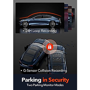 REDTIGER F7N 4K Dual Dash Cam Built-in WiFi GPS Front 4K/2.5K and Rear 1080P Dual Dash Camera for Cars,3.18 inch Display,170 Deg Wide Angle Dashboard Camera Recorder,Support 256GB Max