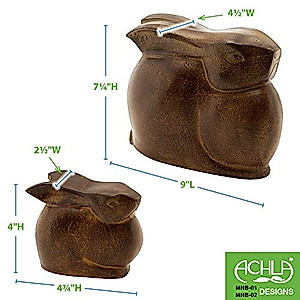 Achla Designs Moon Bunny Garden Statue, Small