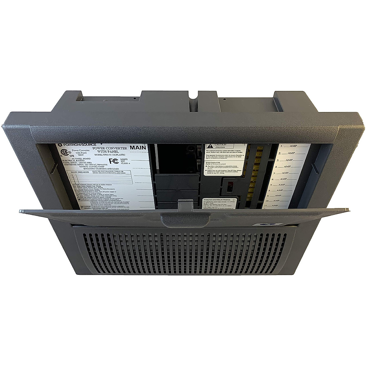 Fortron Source RV Power Supply 45Amp with Plastic Enclosure Recreational Vehicle SRV TPN3-45 Series Power Center AC-DC Converts 120VAC to 13.75VDC