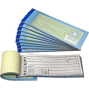 50 Sets per Book Rent, Receipt Book New Sales Order Money Receipt Record Book 2-Part, Carbonless (1)