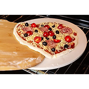 PANDA LAND EXTRA LARGE 15" PIZZA STONE| Circular Cordierite Pizza Stone For Oven Baking & BBQ Grilling | Durable and Safe Ceramic Baking Stone for Grill | Thermal Shock Resistant Cooking Stone 15 Inch