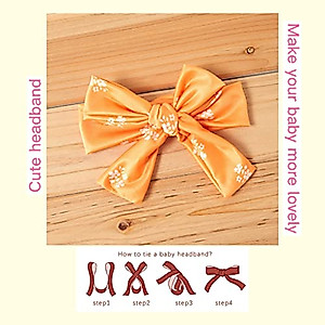 Weimuyuan Newborn Infant Baby Girl Pant Sets Floral Outfits Cute Baby Clothes Girl (Yellow, 3-6Months)