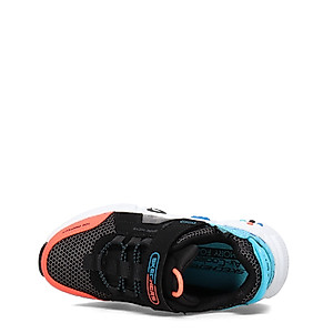 Skechers Gametronix Sneaker, Black/Multi, 3.5 US Unisex Big Kid