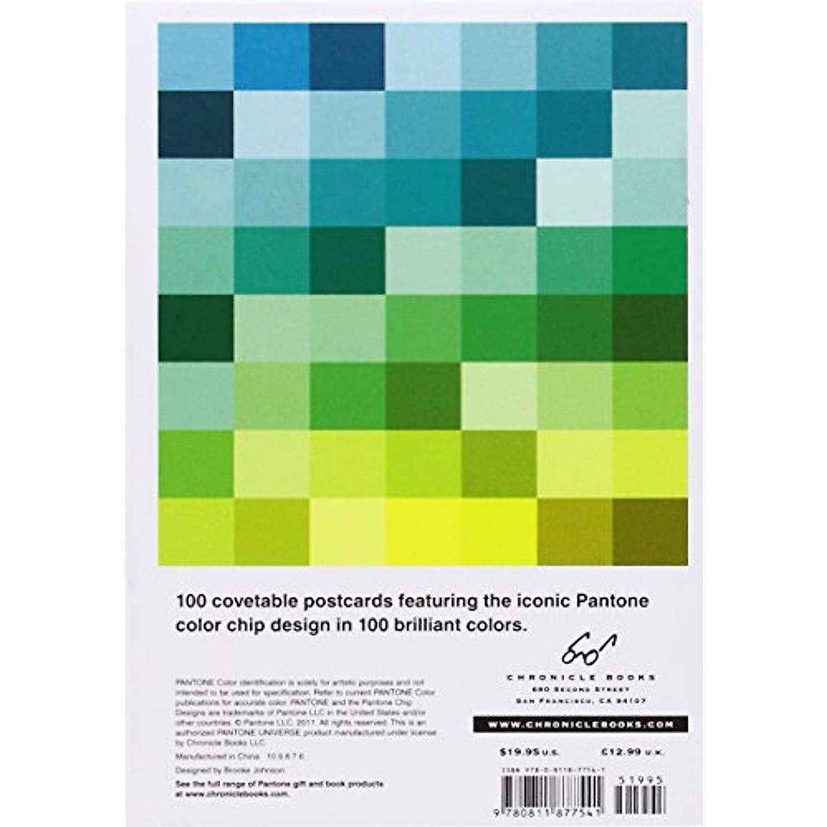 Pantone Postcard Box: 100 Postcards (Pantone Color Chip Card Set, Art Postcards)