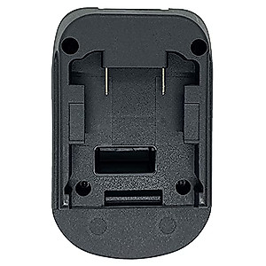 Battery Adapter for Makita 18V Lithium-Ion Cordless Tools, Convert for Milwaukee M18 18V or Dewalt 18V 20V Lithium Battery to Makita 18-Volt BL1830 BL1850 LXT Battery Converter, w/USB Charge Port