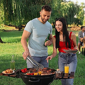 CEWOR 19pcs Flat Top Grill Accessories, Griddle Accessories Kit for Blackstone and Camp Chef, Professional Grilling Accessories, Grill Spatula Set with Enlarged Spatulas, Basting Cover for BBQ