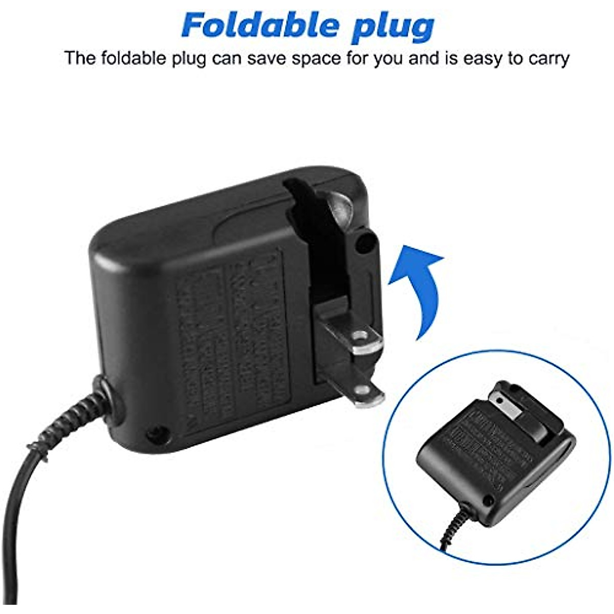 TFSeven 2Pcs Replacement Battery Compatible for Nintendo GBA SP 850mah 3.7V Rechargeable Lithium Ion + AC Adapter 5.2V 450mA Wall Charger Power Supply for GBA Sp Gameboy Anvance Accessories Bundle Kit